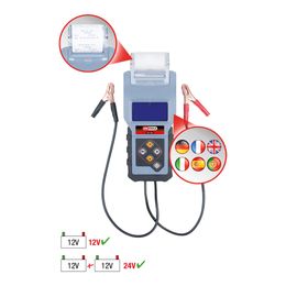 KS Tools 12-V-Digital-Batterie- und Ladesystemtester mit integriertem Drucker (550.1646)