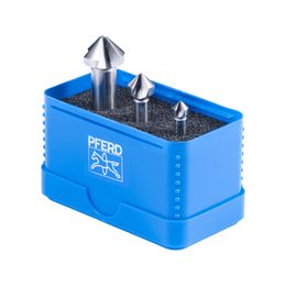 Pferd TOOLS HSS-Kegelsenker-Set UGT 3-tlg. DIN 335 C 90&deg; mit Ungleichteilung (25202190)