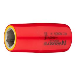 Hazet Steckschl&uuml;ssel-Einsatz Sechskant schutzisoliert 900KV-14 Vierkant hohl 12,5 mm (1/2 Zoll) Au&szlig;en-Sechskant-Tractionsprofil 14 mm)