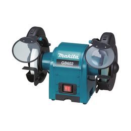 Makita GB602 Doppelschleifbock | f&uuml;r Metall, Stein oder Holz| mit Leistung von 250 W und Schleifscheiben von 150 mm Durchmesser)