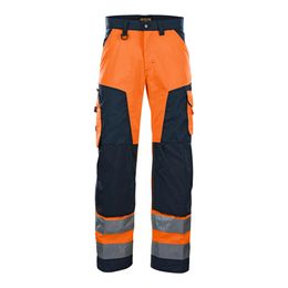BLAKL&Auml;DER Blakl&auml;der Warnschutz-Bundhose, orange / marineblau, Konfektionsgr&ouml;&szlig;e 26 (156618115389D26)