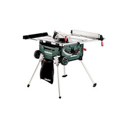 Metabo Akku-Tischkreiss&auml;ge TS 36-18 LTX BL 254 mit Untergestell und Trolleyfunktion; Karton; 18V 4x8Ah LiHD + ASC 145 Duo (613025810)