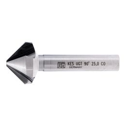 Pferd TOOLS HSSE Co5 Kegel-und Entgratsenker 90&deg; &Oslash; 25 mm Schaft-&Oslash; 10 mm DIN 335 C mit Ungleichteilung (25202188)