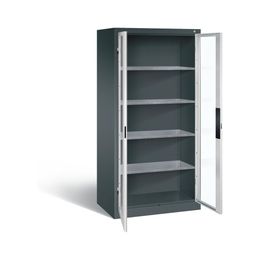 C+P Werkzeugschrank Acurado, H1950xB930xT600mm, Front Lichtgrau, Korpus Anthrazitgrau (8922-055) ; C + P M&ouml;belsysteme (8922-055|S10161)