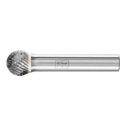 Pferd TOOLS Hartmetall Fr&auml;sstift Kugel KUD &Oslash; 12x10mm Schaft-&Oslash; 8 mm Z3P universal mittel kreuzverzahnt (21112828)