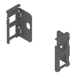 Blum LEGRABOX Holzr&uuml;ckwandhalter, H&ouml;he N 80 mm, links/rechts, oriongrau matt (02948763)
