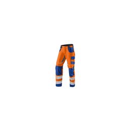 K&Uuml;BLER WORKWEAR K&uuml;bler PSA Reflectiq Hose 2407 warnorange/kbl.blau 28 ; K&uuml;bler Workwear (24078343-3746-28)
