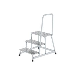 MUNK G&uuml;nzburger Steigtechnik Aluminium-Arbeitspodest starr mit Handlauf, 3 Stufen, 50043 (050043)