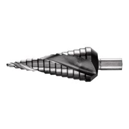 Pferd TOOLS Stufenbohrer HSS 14 Bohrstufen &Oslash; 4-30mm 3-Fl&auml;chenschaft-&Oslash; 10mm HICOAT beschichtet (25201043)