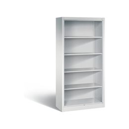 C+P Aktenregal mit R&uuml;ckwand, 5 Ordnerh&ouml;hen, H1950xB930xT400mm Korpus Lichtgrau ; C + P M&ouml;belsysteme (9160-000|S10000)