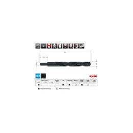 Ruko Spiralbohrer DIN 338 HSS-R Typ N mit abgesetztem Schaft D 18,00 mm (200180B)