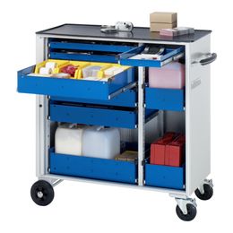 Rau Werkzeugwagen mit 6 Schubladen Metall BxTxH 1025x520x1080mm (02-10850.11)