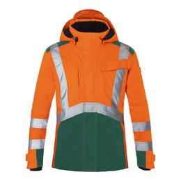 K&Uuml;BLER WORKWEAR K&uuml;bler Hardshelljacke REFLECTIQ PSA 2 warnorange/moosgr&uuml;n Form 1327 Gr&ouml;&szlig;e S ; K&uuml;bler Workwear (1327 8231-3765-S)