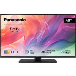 Panasonic TV-40S55AEZ Full HD Smart TV mit Fire TV schwarz Hochglanz - silber