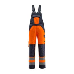 Mascot Gosford Latzhose Gr&ouml;&szlig;e 76C52, hi-vis orange/schwarzblau (15969-948-14010-76C52)