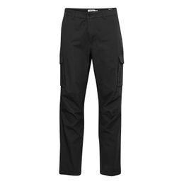 !Solid Cargohose SOLID "Cargohose SDJoe", Damen, Gr. 34, L&auml;nge 34, schwarz (true schwarz), Obermaterial: 98% Baumwolle CO. 2% Elasthan EL., Hosen Cargohose
