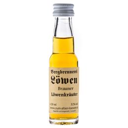 Bergbrennerei L&ouml;wen L&ouml;wen Brauner L&ouml;wen Kr&auml;uter (32% Vol. 0,02 Liter)