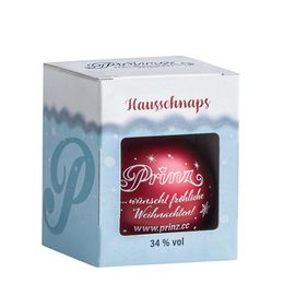 Fein-Brennerei Prinz Prinz Christbaumkugel mit Hausschnaps 4cl (34 % Vol. 0,04 Liter)