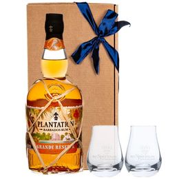 Plantation Rum Rum Geschenkset: Plantation Grande Reserve & 2x Nosingglas (40 % Vol. 0,7 Liter)