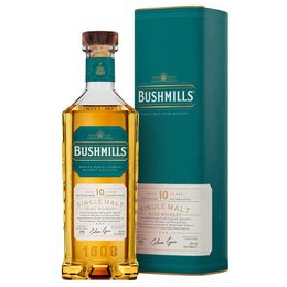 Bushmills 10 Jahre Single Malt Irish Whiskey (40 % Vol. 0,7 Liter)