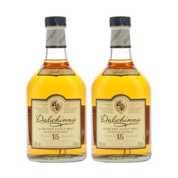 Dalwhinnie Distillery 2 x Dalwhinnie 15 Jahre Whisky (43 % vol 1,4 Liter)