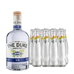 The Duke Destillerie The Duke Gin Bio & 10 x Schweppes Dry Tonic (45 % Vol. 2,7 Liter)