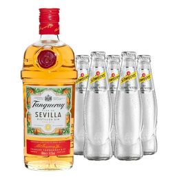 Tanqueray Flor de Sevilla Gin & Schweppes Dry Tonic Set (41,3 % Vol. 1,9 Liter)