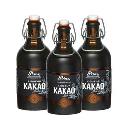 Fein-Brennerei Prinz 3 x Prinz Nobilant Kakao Liqueur (37,7 % Vol. 1,5 Liter)