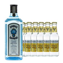 Bombay Sapphire Gin & Fever Tree Tonic Set (40 % vol. 3,2 Liter)