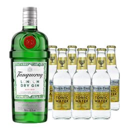 Tanqueray London Dry Gin & Fever-Tree Indian Tonic Set (43,1 % vol. 2,1 Liter)