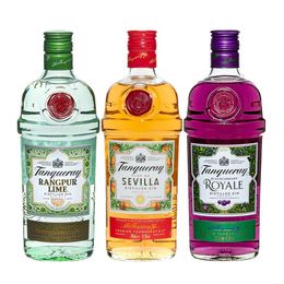 Tanqueray Flavoured Gin Set &ndash; Sevilla, Rangpur & Royale (41,3 % Vol. 2,1 Liter)