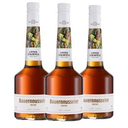 Unterthurner Privatbrennerei 3 x Unterthurner Bauernnusseler (39 % vol. 2,1 Liter)
