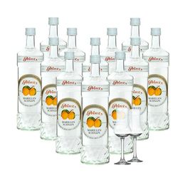 Fein-Brennerei Prinz 12 x Prinz Marillen-Schnaps + 2 gratis Schnapskelche (40 % Vol. 12 Liter)