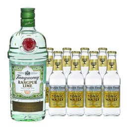 Tanqueray Rangpur Gin & 8 x Fever-Tree Indian Tonic Water (41,3 % Vol. 2,3 Liter)