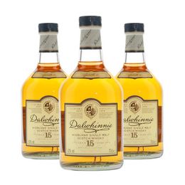 Dalwhinnie Distillery 3 x Dalwhinnie 15 Jahre Whisky (43 % vol. 2,1 Liter)