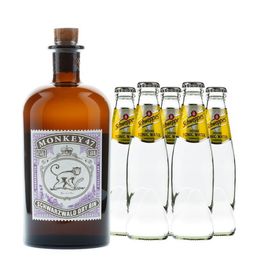 Monkey 47 Dry Gin & Schweppes Indian Tonic Set (47 % vol. 1,5 Liter)