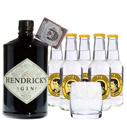 Hendrick's Gin & Thomas Henry Tonic Set + Tumbler (44 % vol. 1,7 Liter)