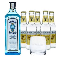 Bombay Sapphire Gin & Fever-Tree Tonic Set (40 % vol. 1,7 Liter)