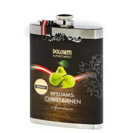 Dolomiti Alpenfeinkost Dolomiti Flachmann Williams-Schnaps (35 % Vol. 0,2 Liter)