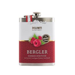 Dolomiti Alpenfeinkost Dolomiti Flachmann Bergler Himbeer-Schnaps (38 % Vol. 0,2 Liter)