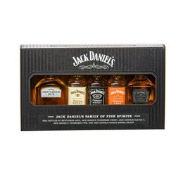Jack Daniels Jack Daniel's &bdquo;Family of Fine Spirits&ldquo; Whiskey-Tasting-Set (35 - 45 % Vol. 0,25 Liter)