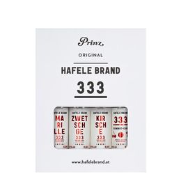 Fein-Brennerei Prinz Prinz Geschenkset Hafele Brand 333 &bdquo;Fruchtiges Steinobst&ldquo; (45 % Vol. 0,16 Liter)