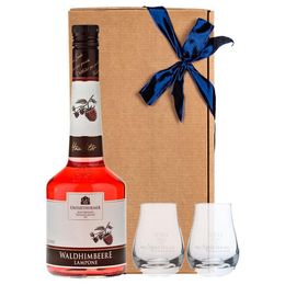 Unterthurner Privatbrennerei Unterthurner Geschenkset Waldhimbeer-Lik&ouml;r + 2 x Lik&ouml;r-Glas (28 % Vol. 0,7 Liter)