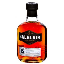 Balblair 15 Jahre Highland Single Malt Whisky (46 % Vol. 0,7 Liter)