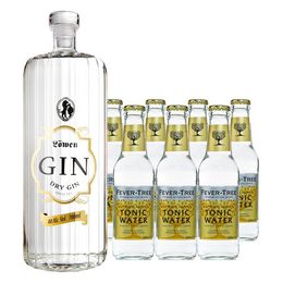 Bergbrennerei L&ouml;wen L&ouml;wen Dry Gin & Fever-Tree Indian Tonic Set (40 % vol. 2,1 Liter)