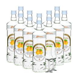 Fein-Brennerei Prinz 12 x Prinz Williams-Birnen Schnaps + 2 gratis Schnapskelche (40 % Vol. 12 Liter)