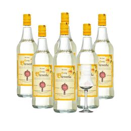 Fein-Brennerei Prinz 6 x Prinz Honig Birnerla + gratis Schnapskelch (34 % Vol. 6 Liter)