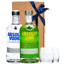 ABSOLUT Vodka Geschenkset (40 % Vol. 1,4 Liter)