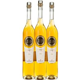 3er Paket Marcati Grappa Riserva &bdquo;Il Bacio delle Muse&ldquo; 1,5l (40 % Vol. 4,5 Liter)