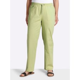 sheego Damen Jogg Pants, Gr&uuml;n, Gr. 54, Gerade Hosen, Material: Baumwolle